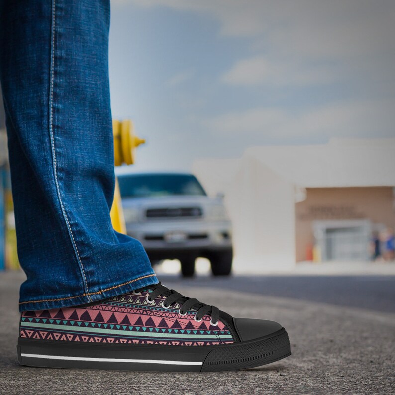 Aztec Print Shoes Tribal Aztec Pattern Bohemian Southwest Inspired ...