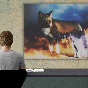 Fox Wall Art Fox Poster Fox Print Wildlife Art Animal Art Wildlife ...