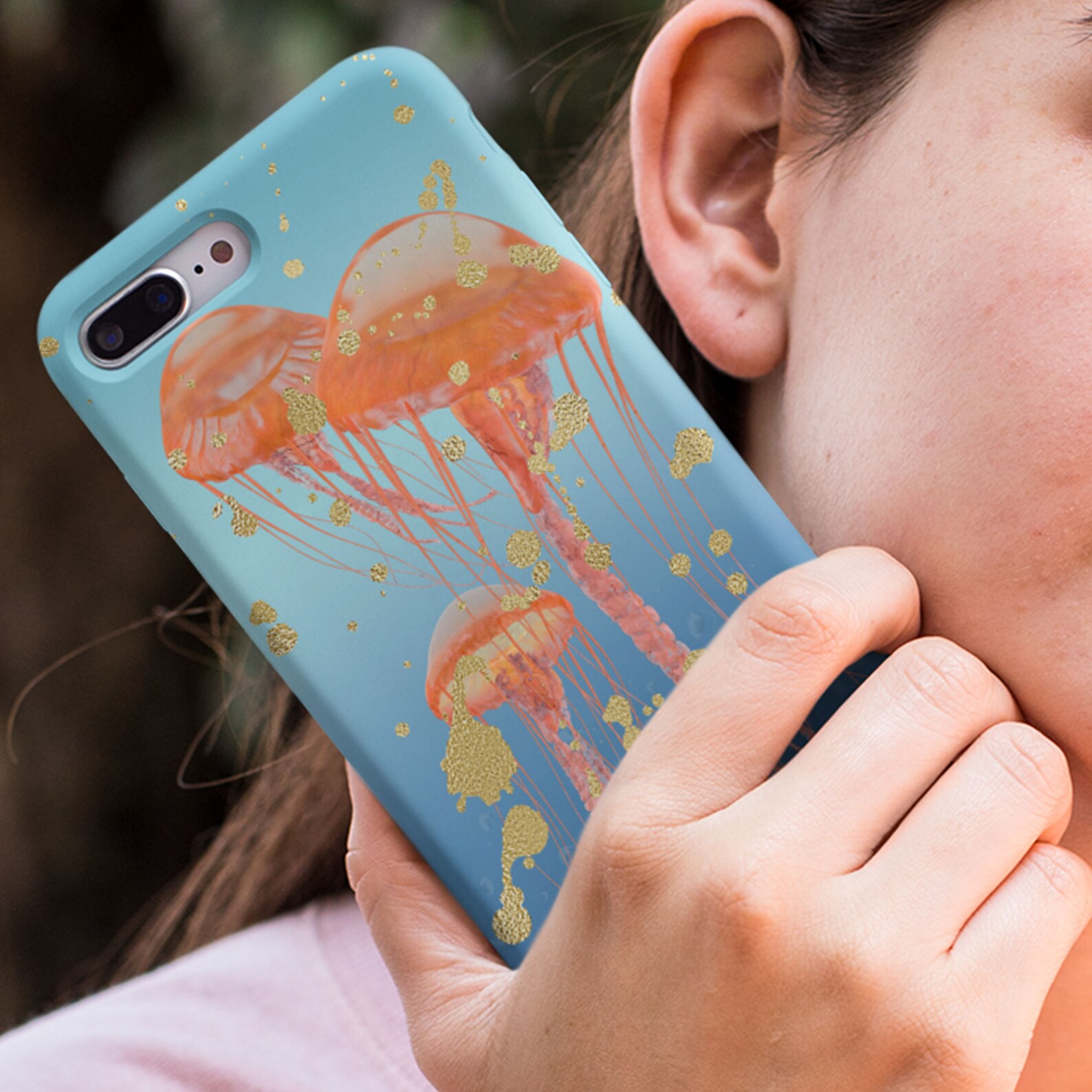 Jellyfish Phone Case Jellyfish Art Jelly Fish Pattern | Etsy