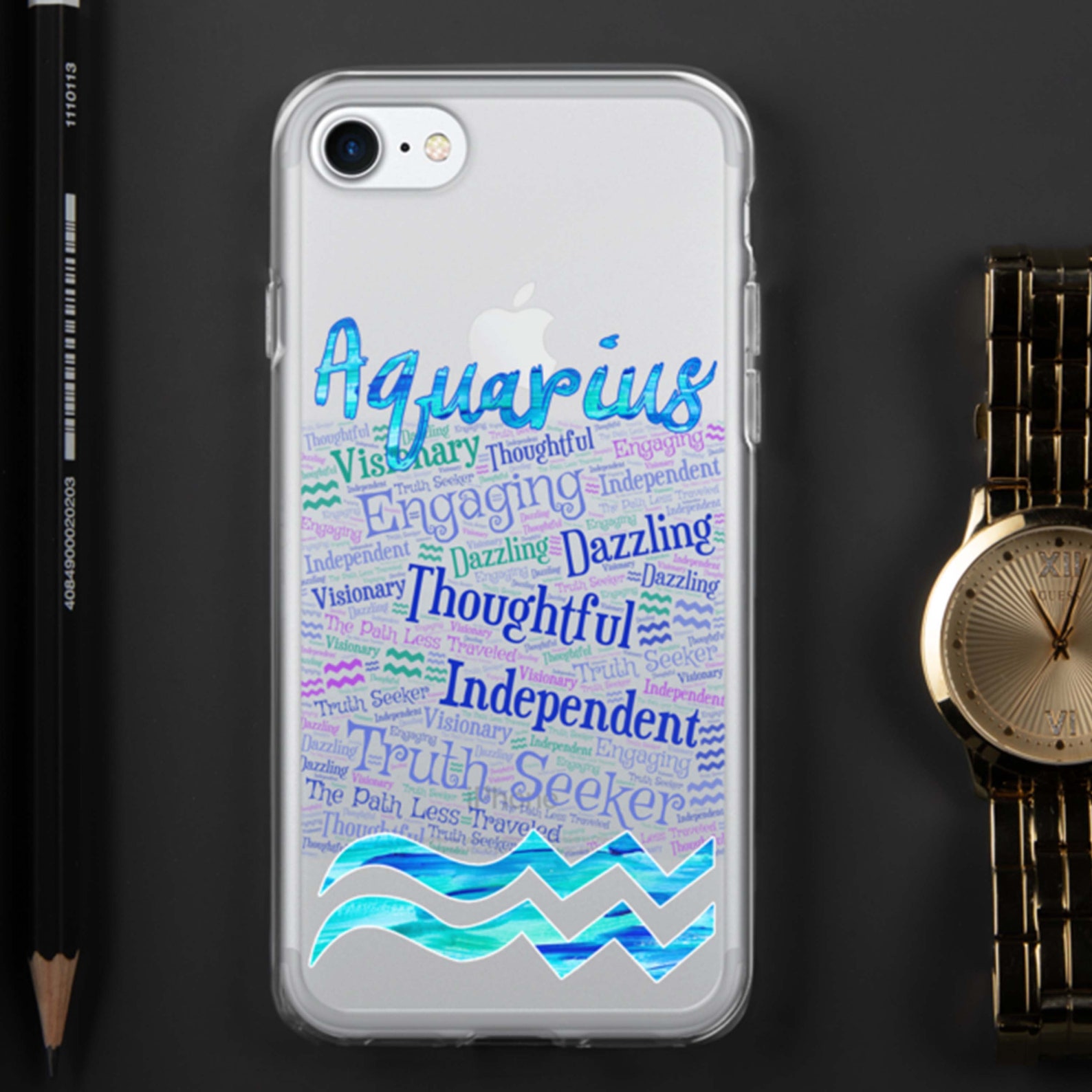 Aquarius iPhone Case Birthday Gift for Aquarius With Horoscope Quote - Etsy