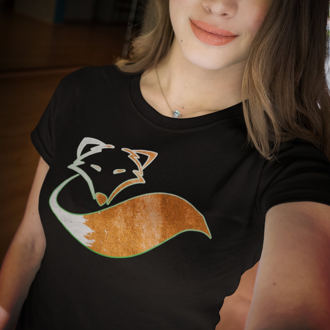 Fox Art Irish T Shirt Women's Foxy St. Patrick's Day - Etsy
