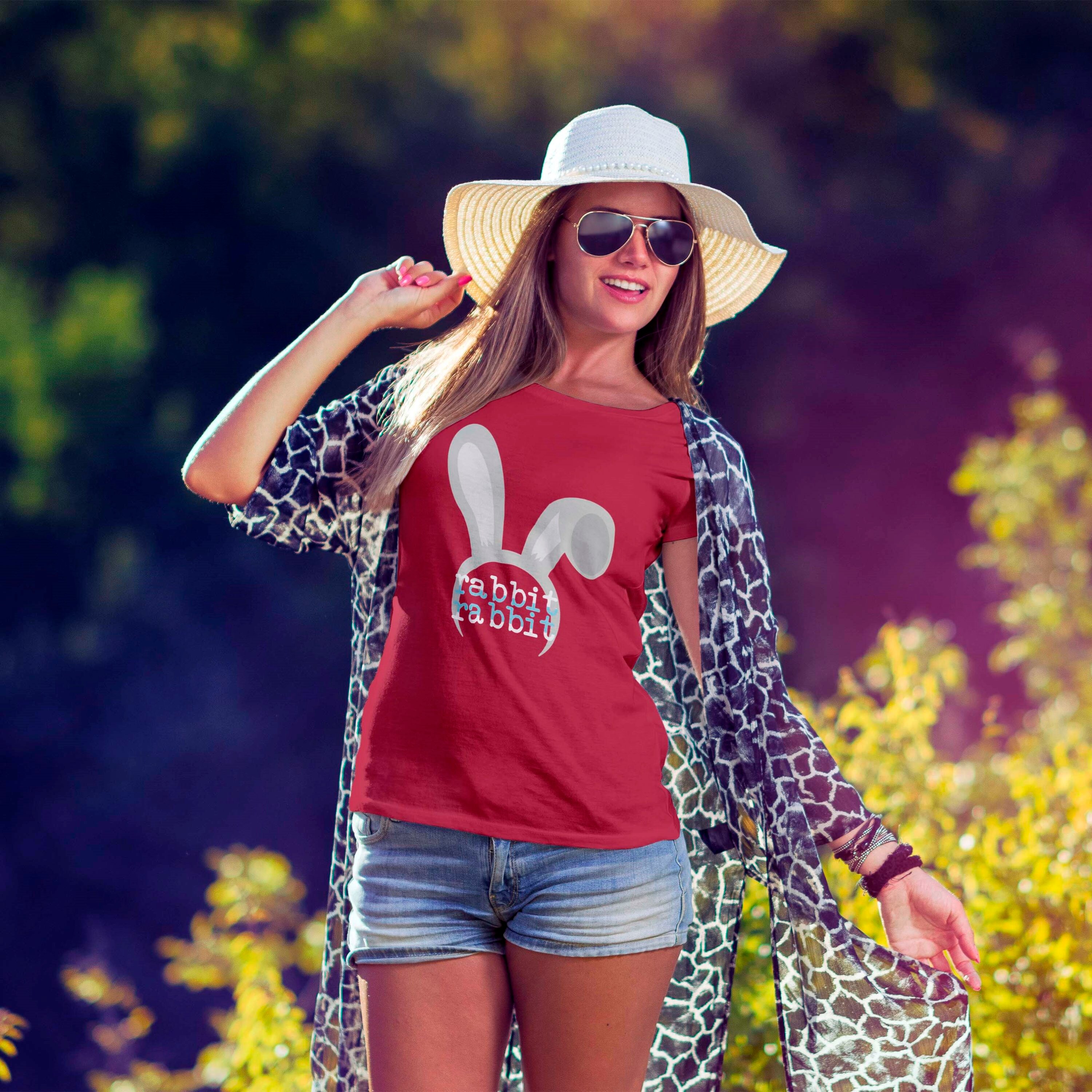 Good Luck Custom T-shirt Rabbit Rabbit T-shirt Unisex T-shirt Good Luck ...