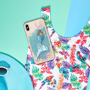 Mermaid iPhone Case With Ocean Art - Phone Cover - Etsy