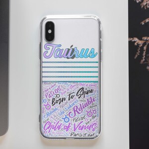 Taurus iPhone Case - May Birthday Gift With Zodiac Traits and Astrology ...