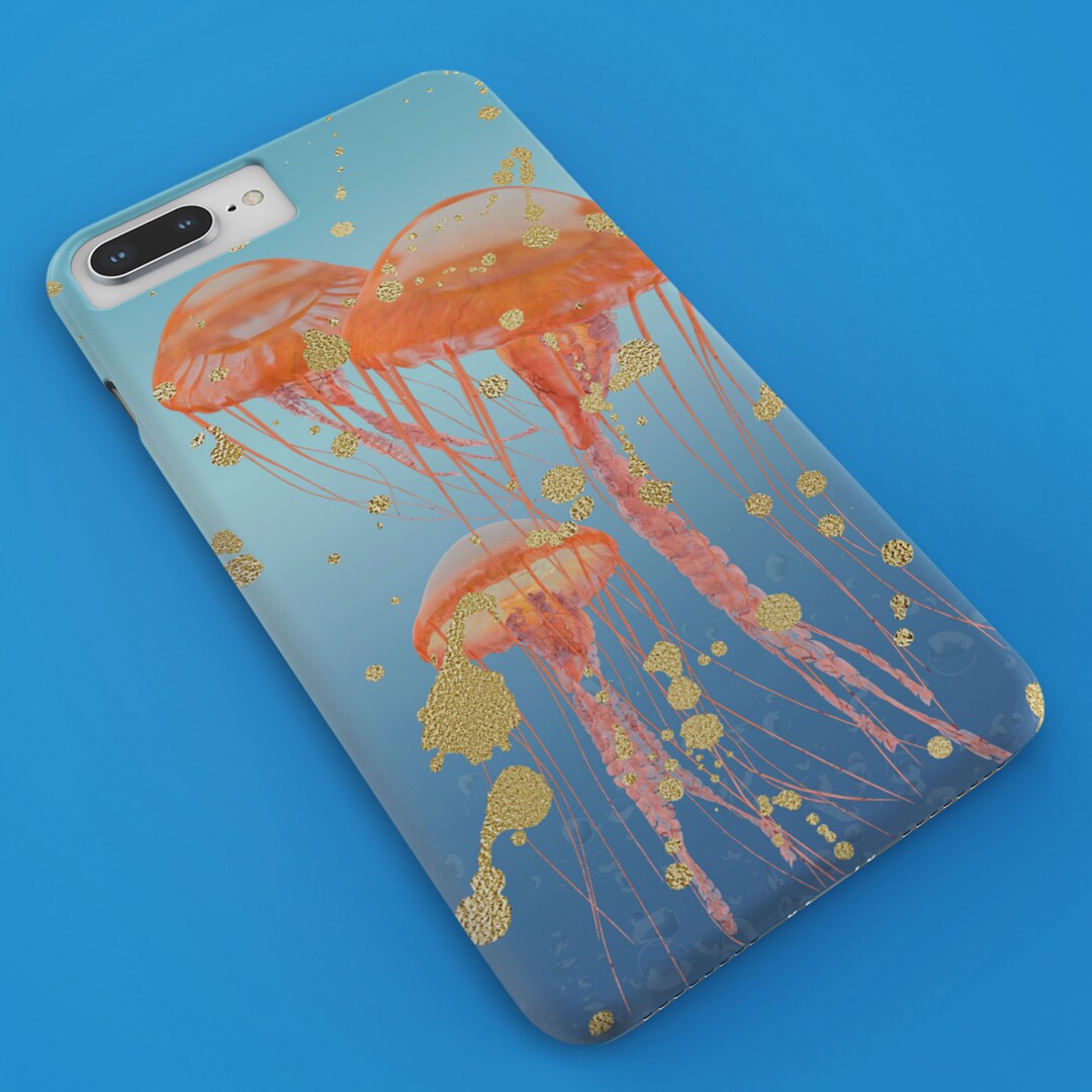 Jellyfish Phone Case Jellyfish Art Jelly Fish Pattern - Etsy