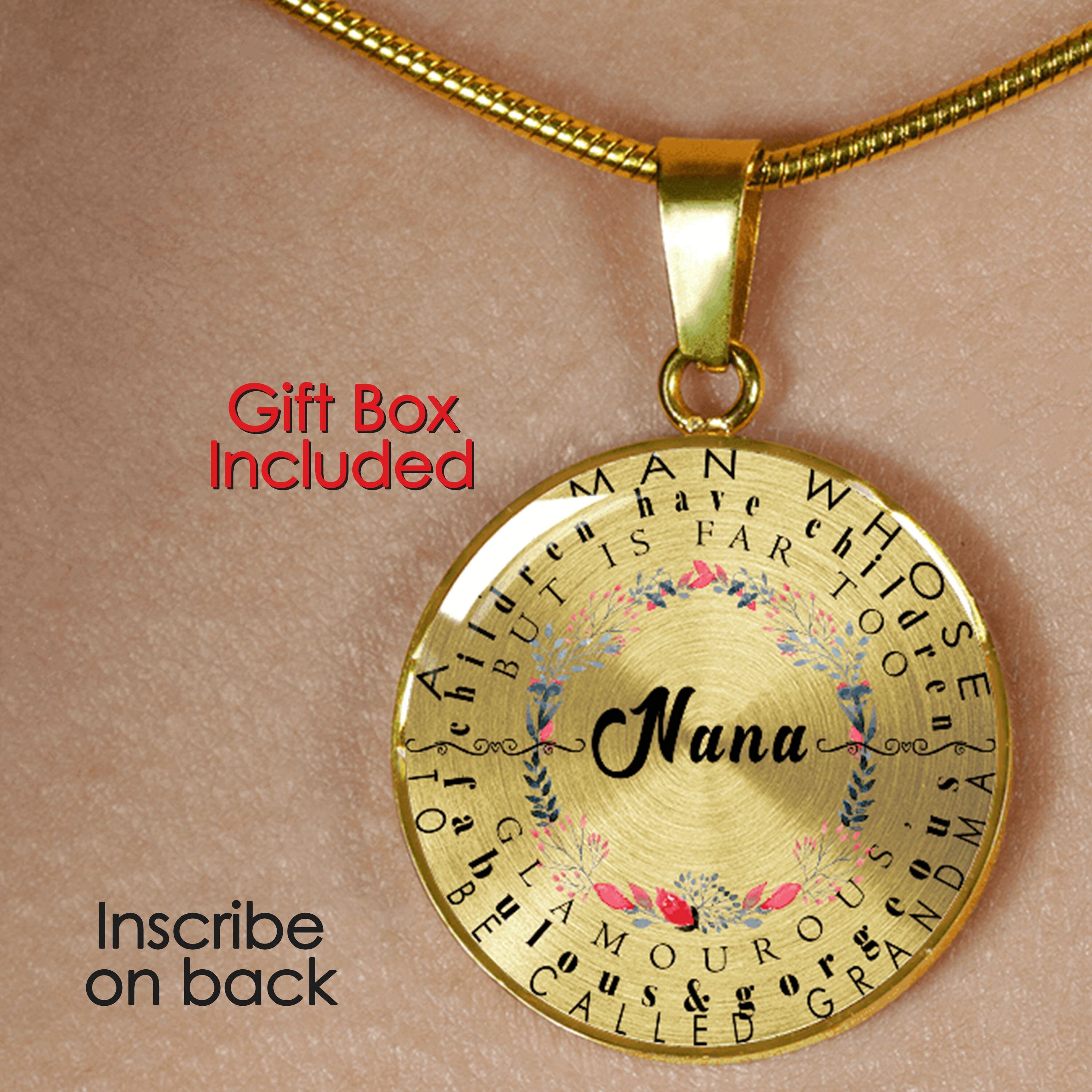 Nana Definition Nana Necklace Nana Gift Box Nana Personalized Gift Nana ...