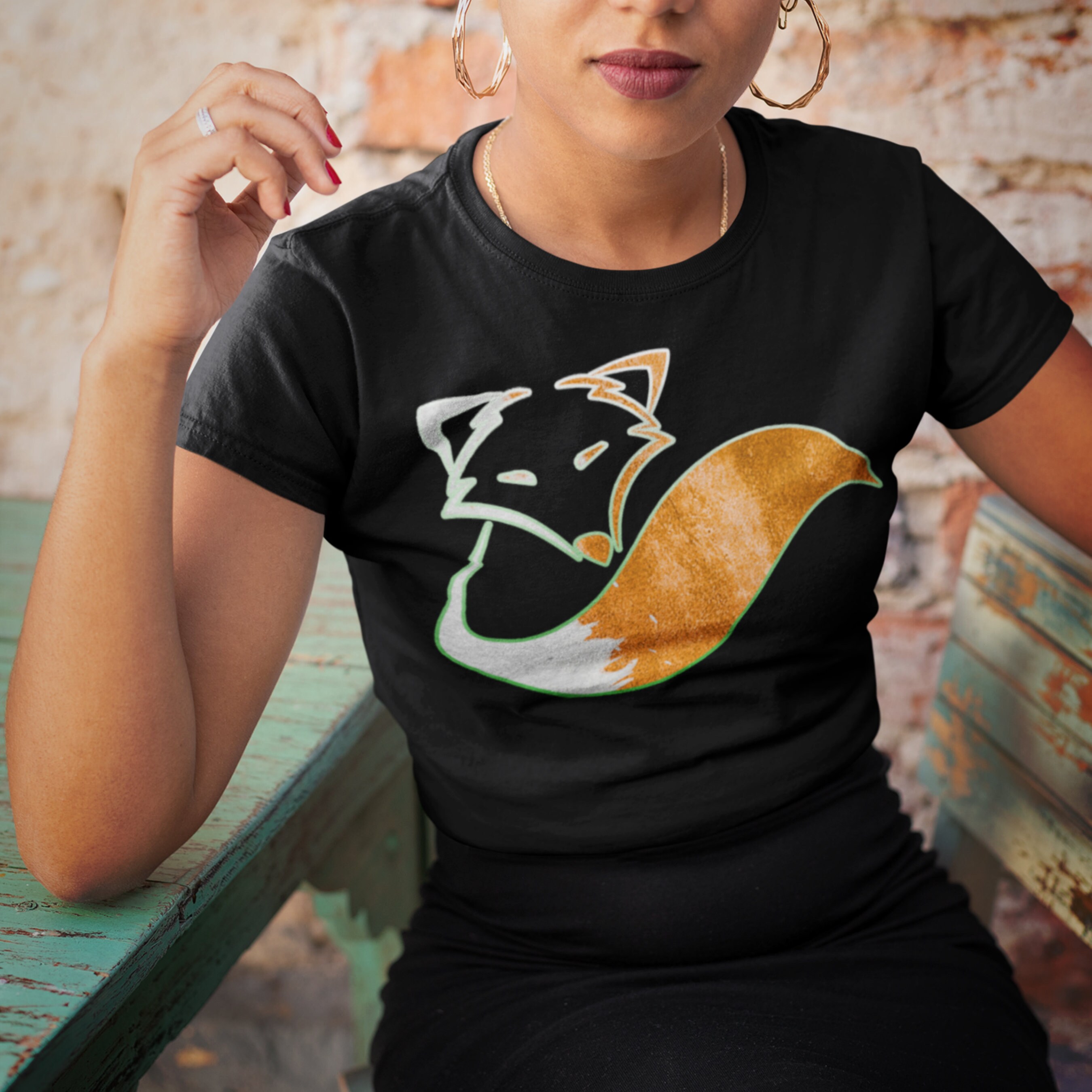 Fox Art Irish T Shirt Women's Foxy St. Patrick's Day - Etsy