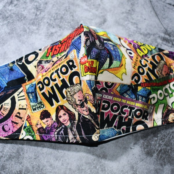 Doctor Who Face Mask - Etsy
