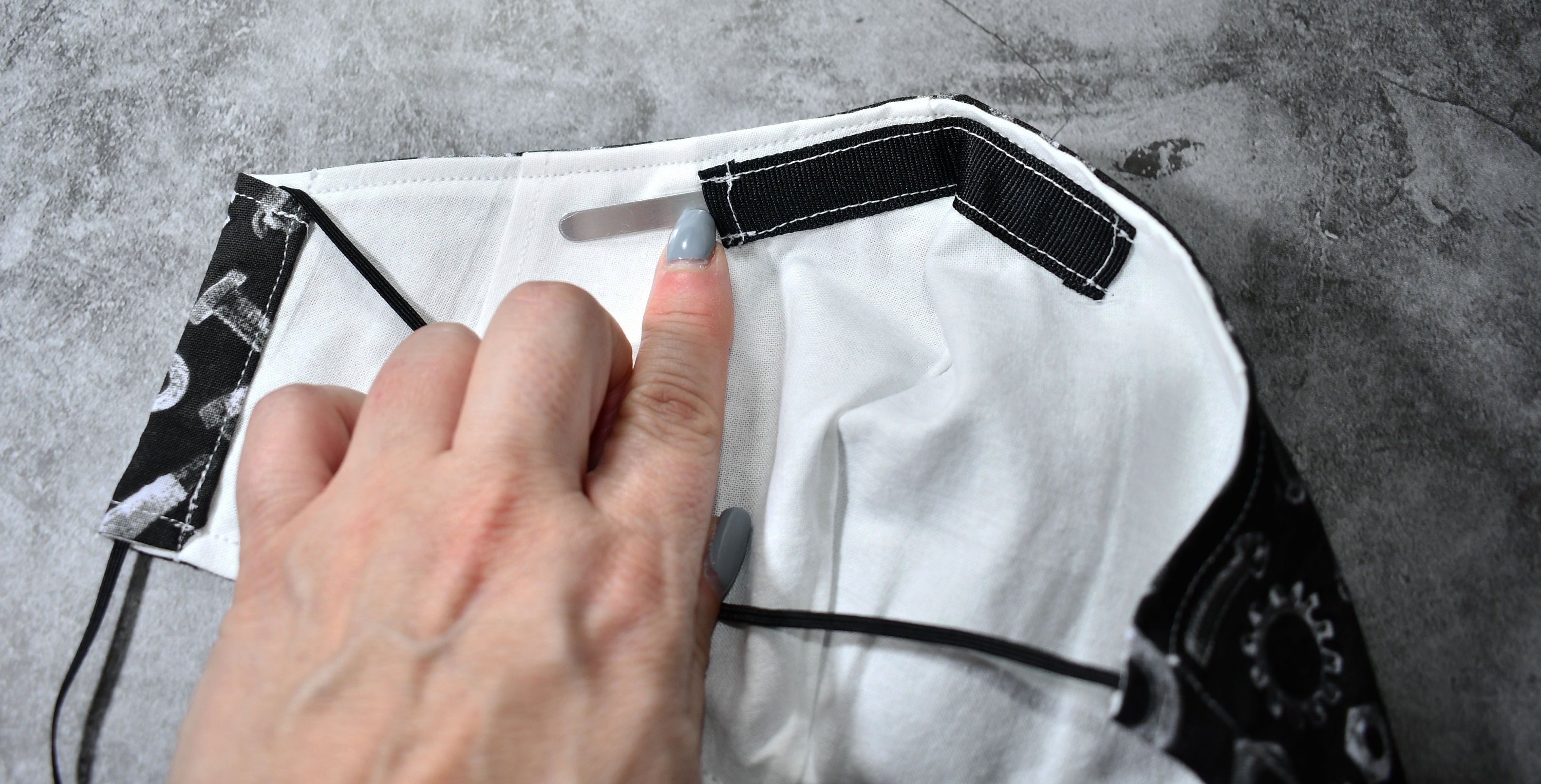 Handmade Nuts & Bolts Adult Mask, With Filter Pocket, Nose Bridge ...