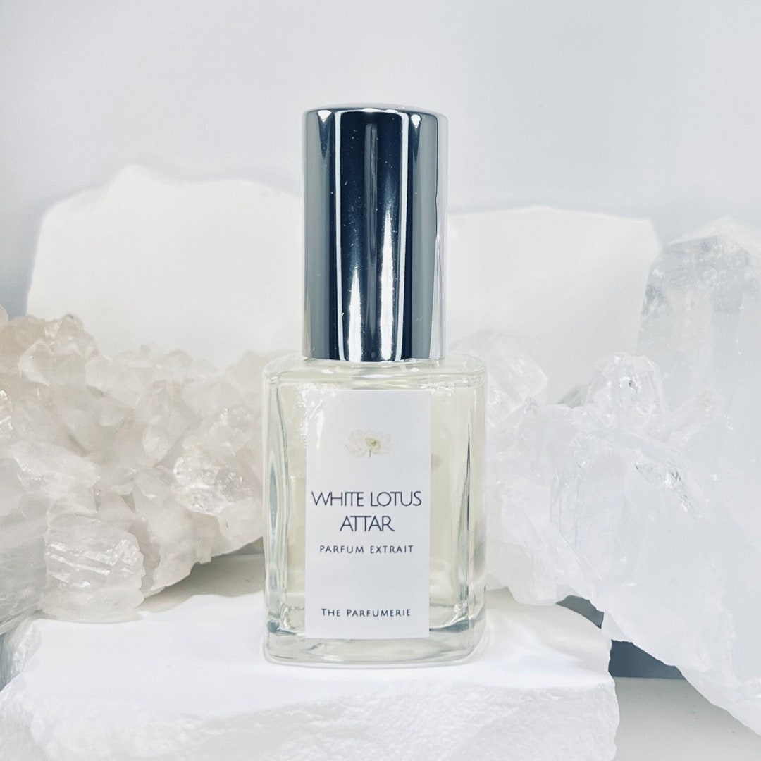 WHITE LOTUS Absolute ATTAR 100% Pure Essential Oil Perfume All-natural ...
