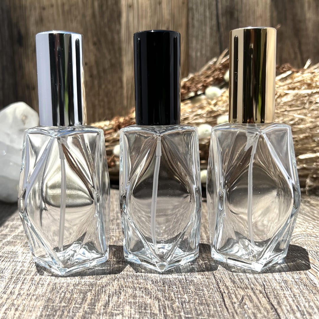 PERFUME SPRAY BOTTLE Diamond Shape Atomizer 1 Oz.(30 Ml)/2 Oz.(60 Ml ...