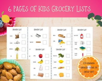 Printable Grocery Store List for Kids, Designed by Dietitian Mom ...