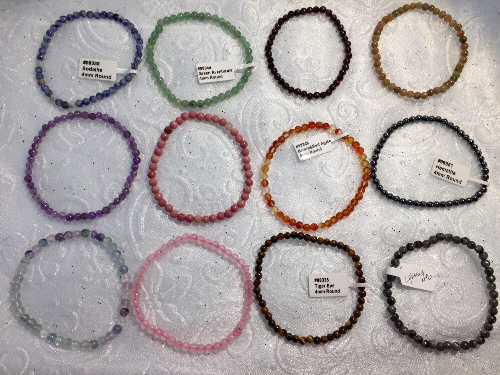 Crystal Energy Bead Bracelets 4mm Natural Stones Crystal - Etsy