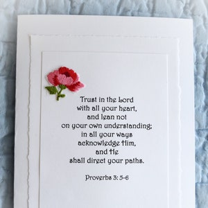 Scripture Card Get Well Bible Verse Notecard Trust in the - Etsy
