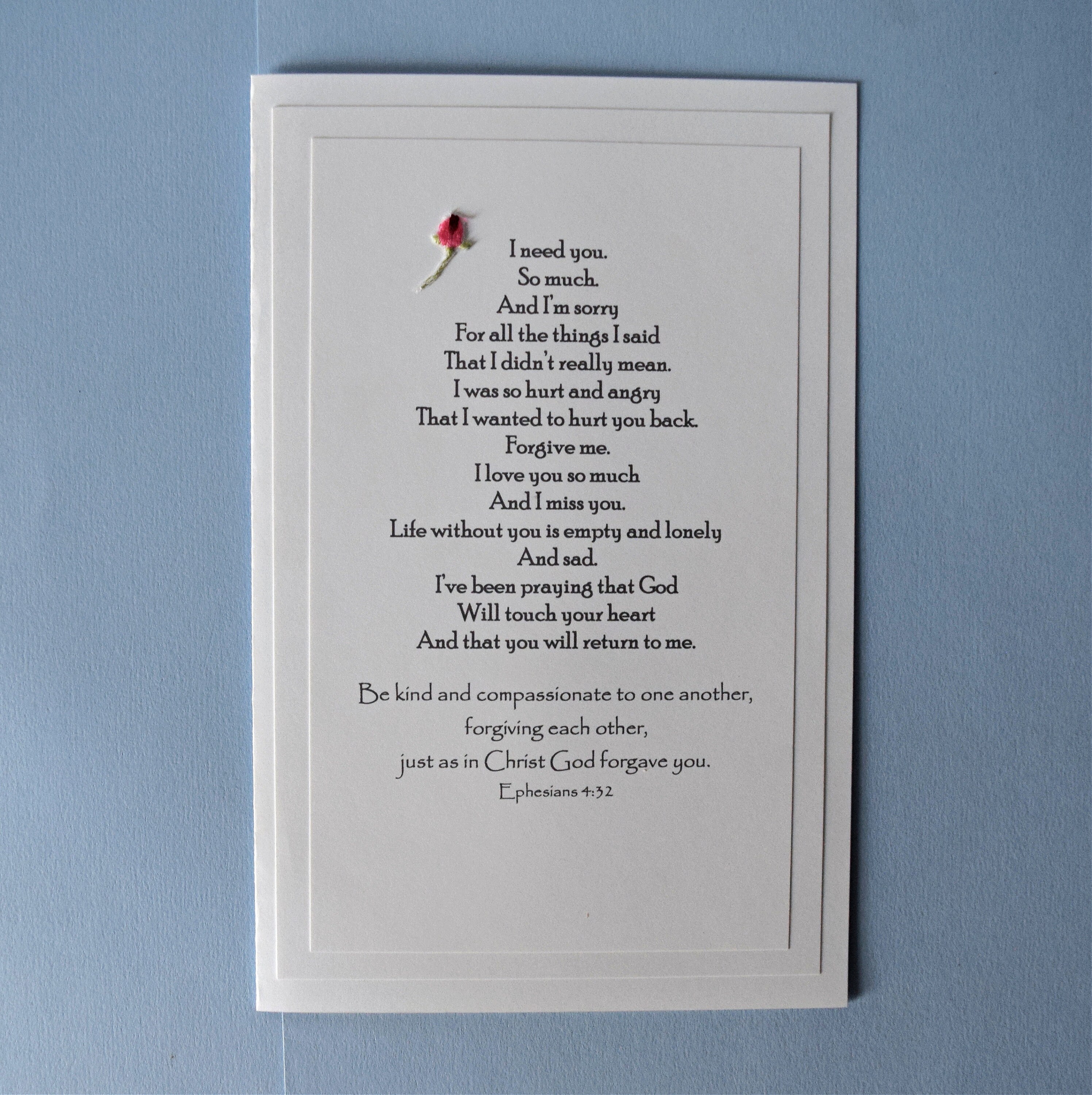 A6 Greetings Card I miss you so much It actually hurts Paper & Party ...