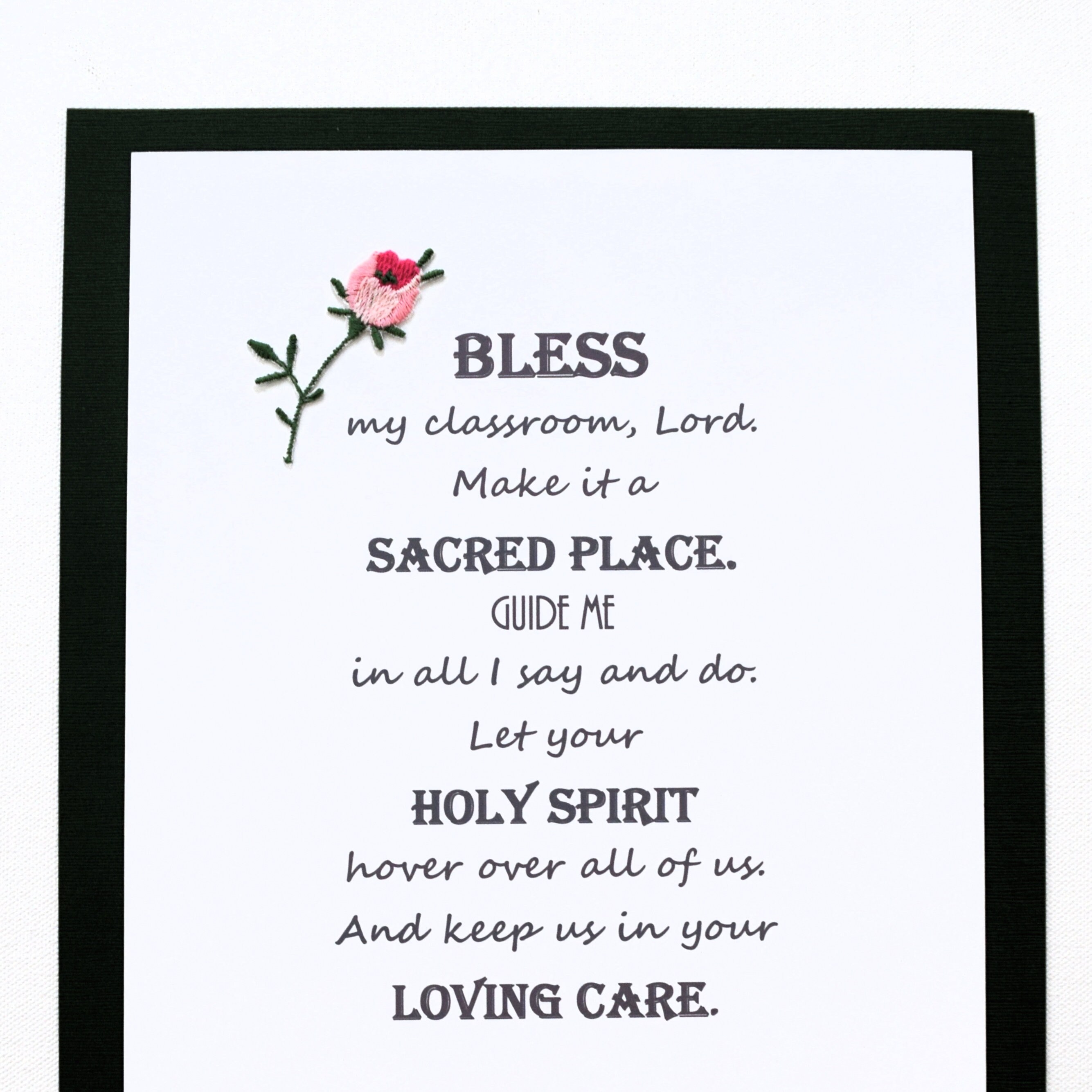 Teacher Prayer, Poster, Decor, Religious Wall Art, Sunday School Print ...