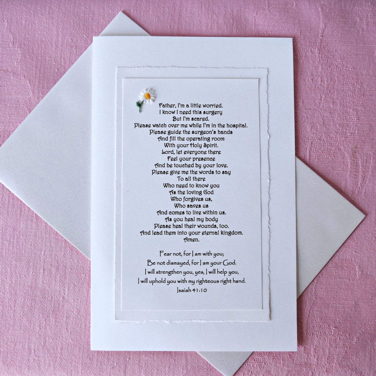 Prayer Before Surgery Christian Card for Hospital Patient - Etsy