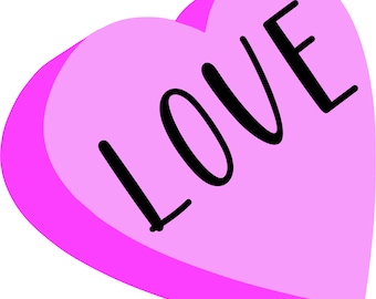 Love Heart Outline Digital Download Ai-eps-png-svg - Etsy