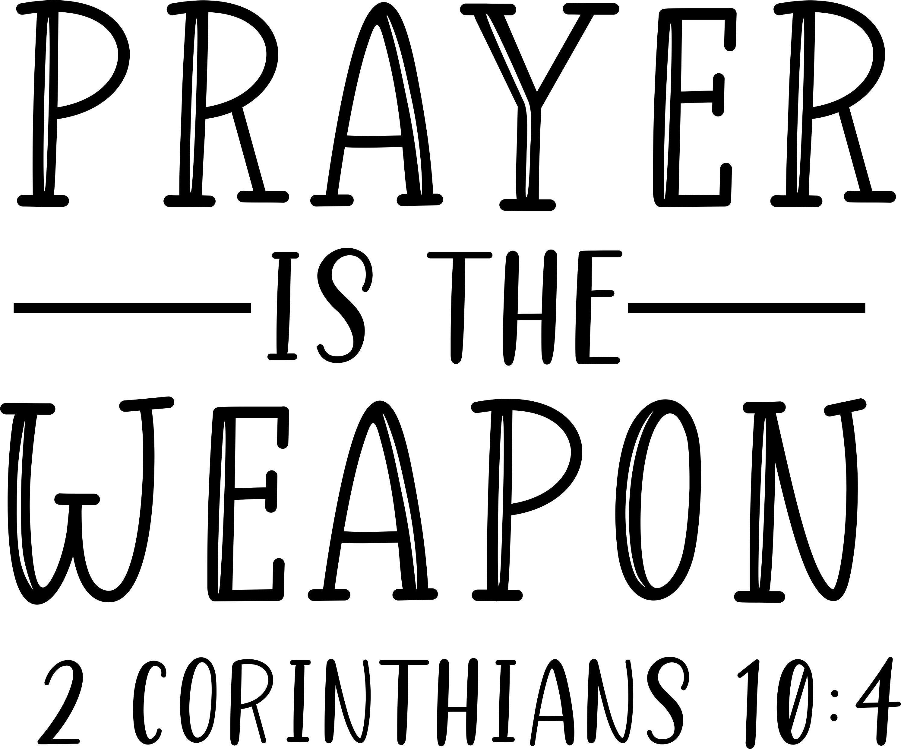Prayer is the Weapon - Etsy