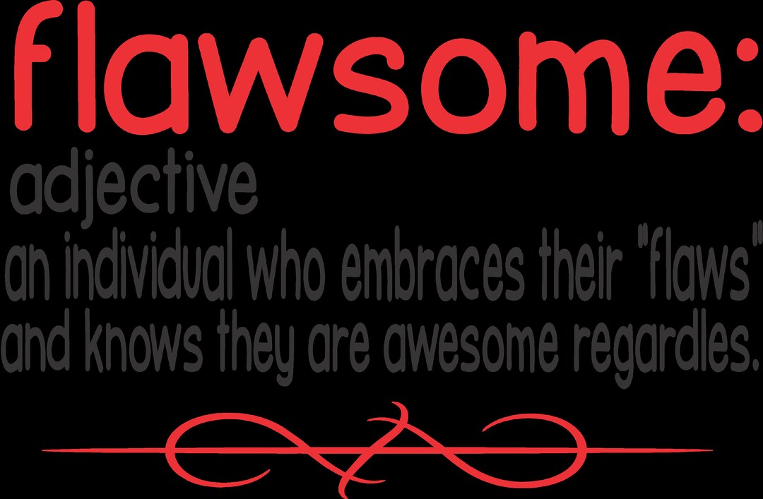 Flawsome Definition Svg - Etsy
