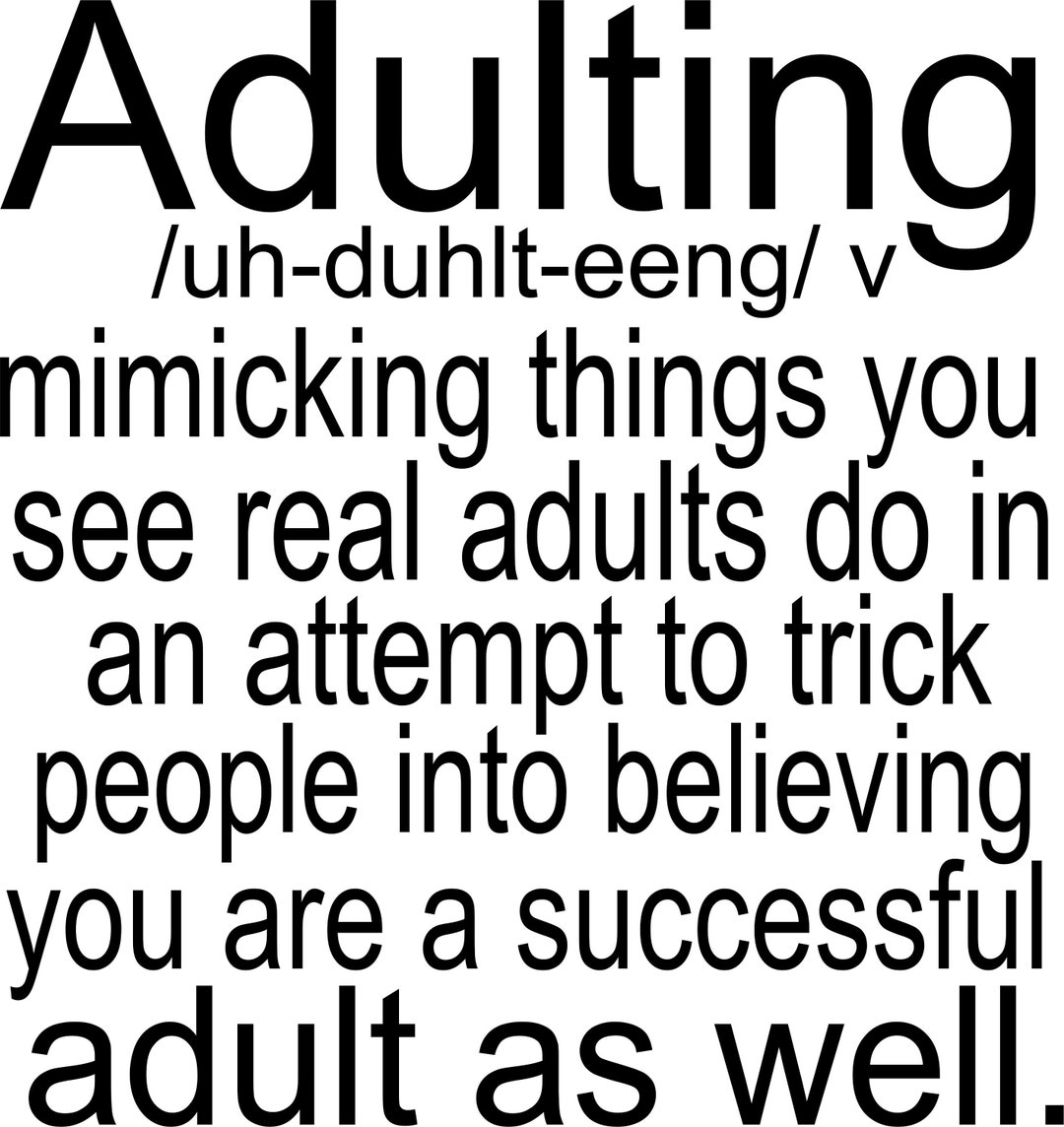 Adulting Definition - Etsy