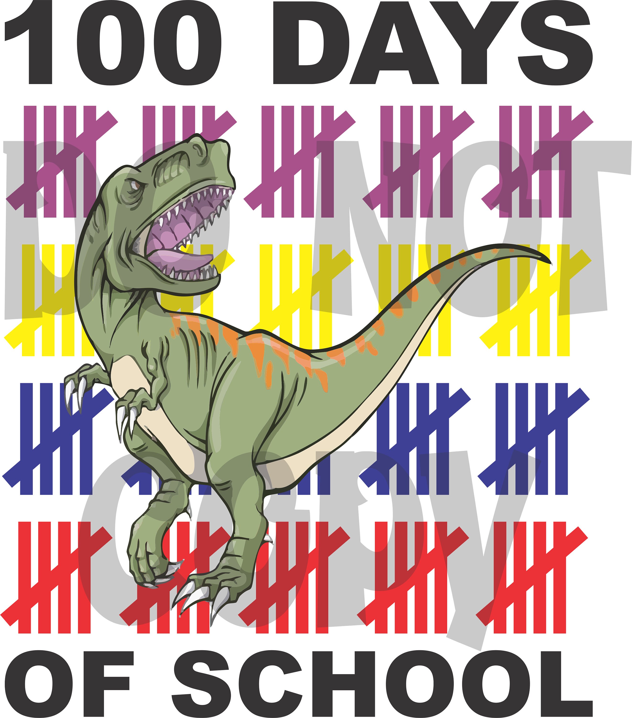 100 Days of School Dinosaur - Etsy