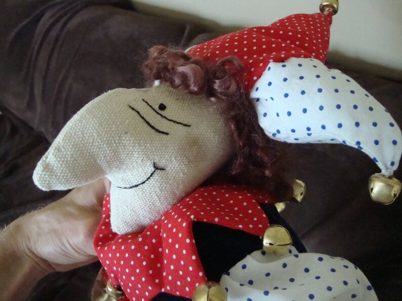 Medieval Court Jester Clown Doll Folk Art Royal Court Plush - Etsy
