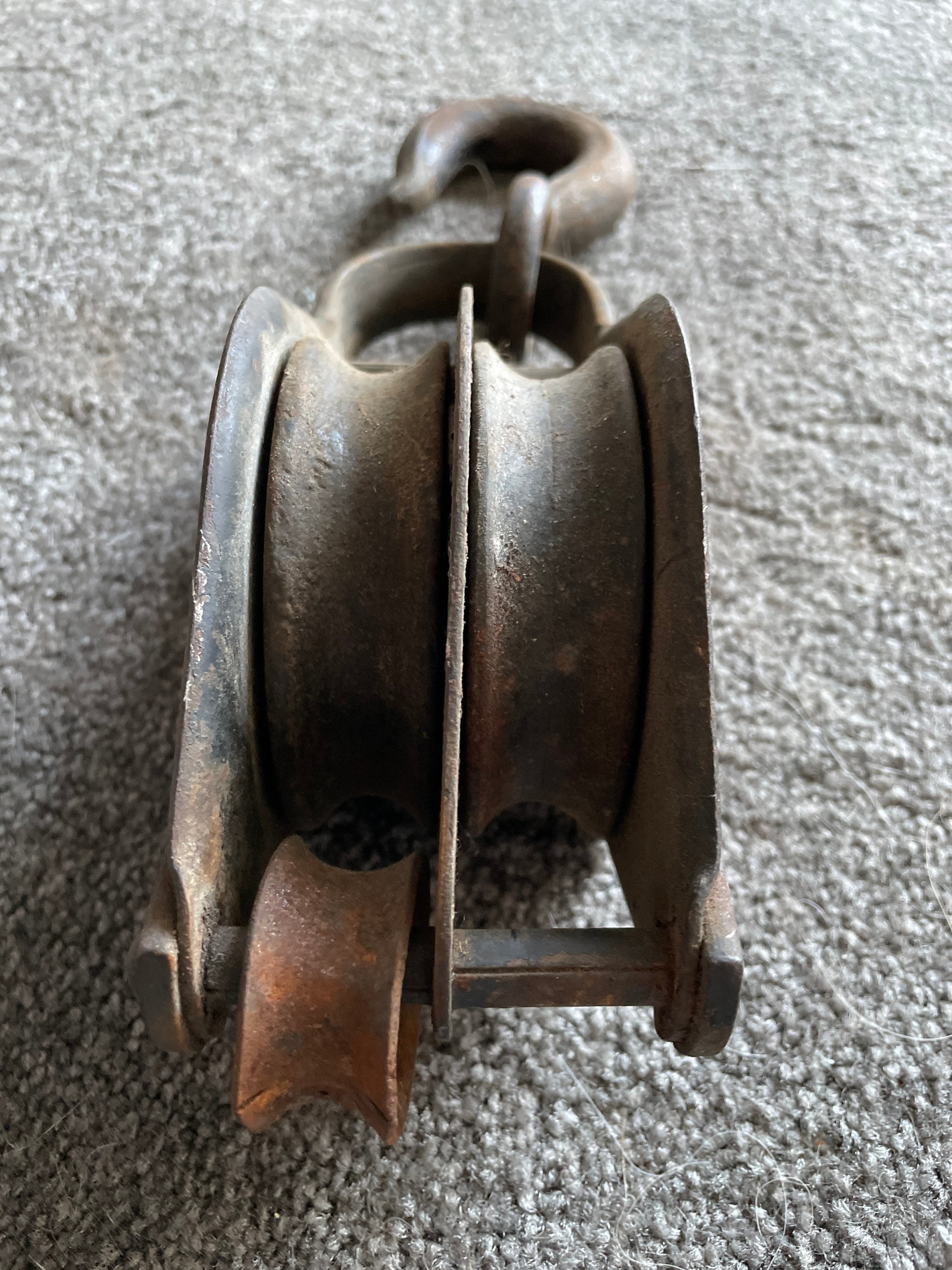 Antique Barn Pulley Dual - Etsy