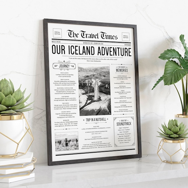 Custom Trip Poster - Etsy