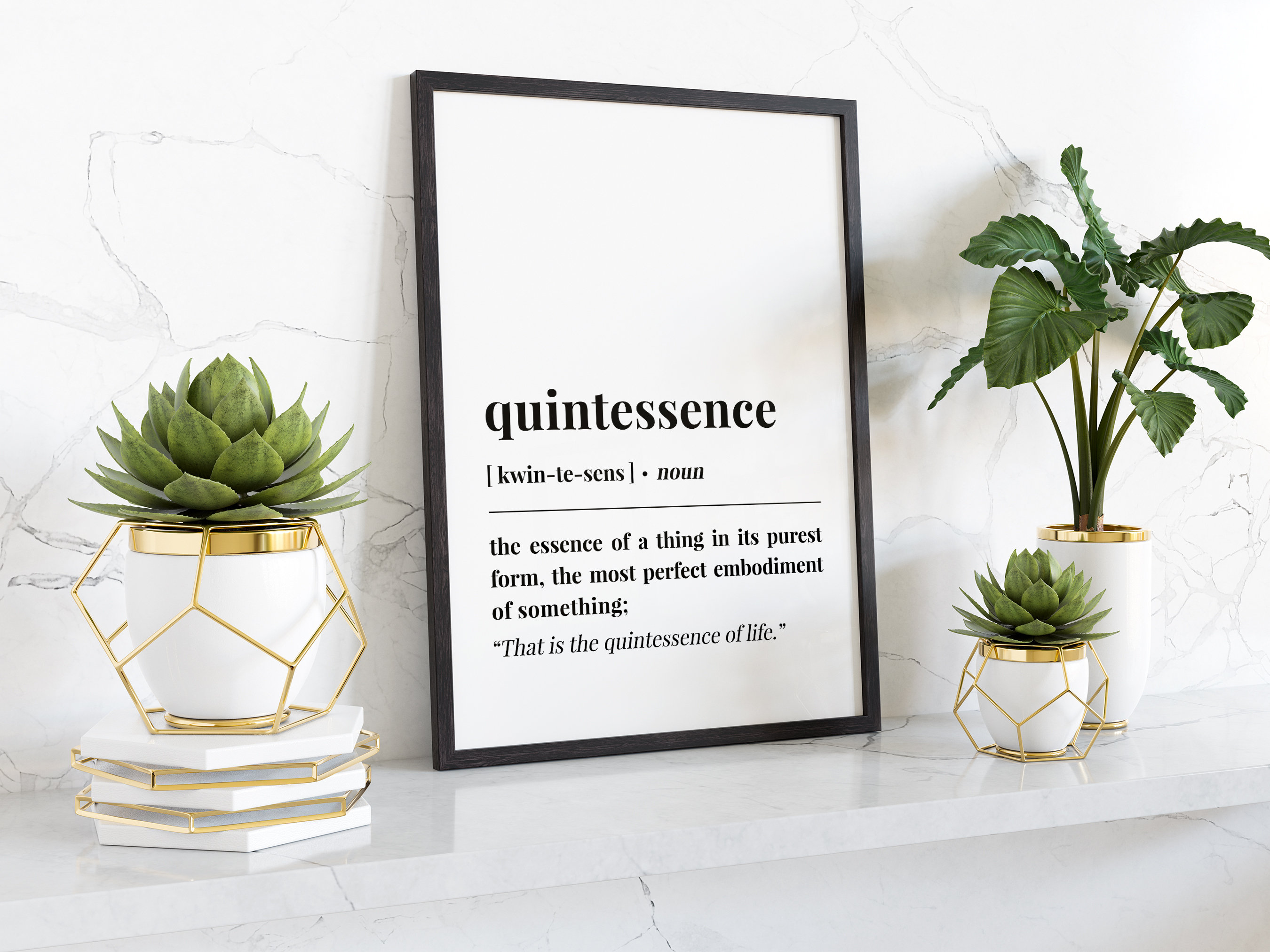 Quintessence Word Definition Poster, Inspirational Life Quote Print ...