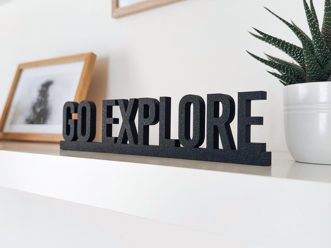 Go Explore Sign, Adventure Wall Art, Travel Lover Gift, Wanderlust ...