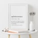 Quintessence Word Definition Poster, Inspirational Life Quote Print ...