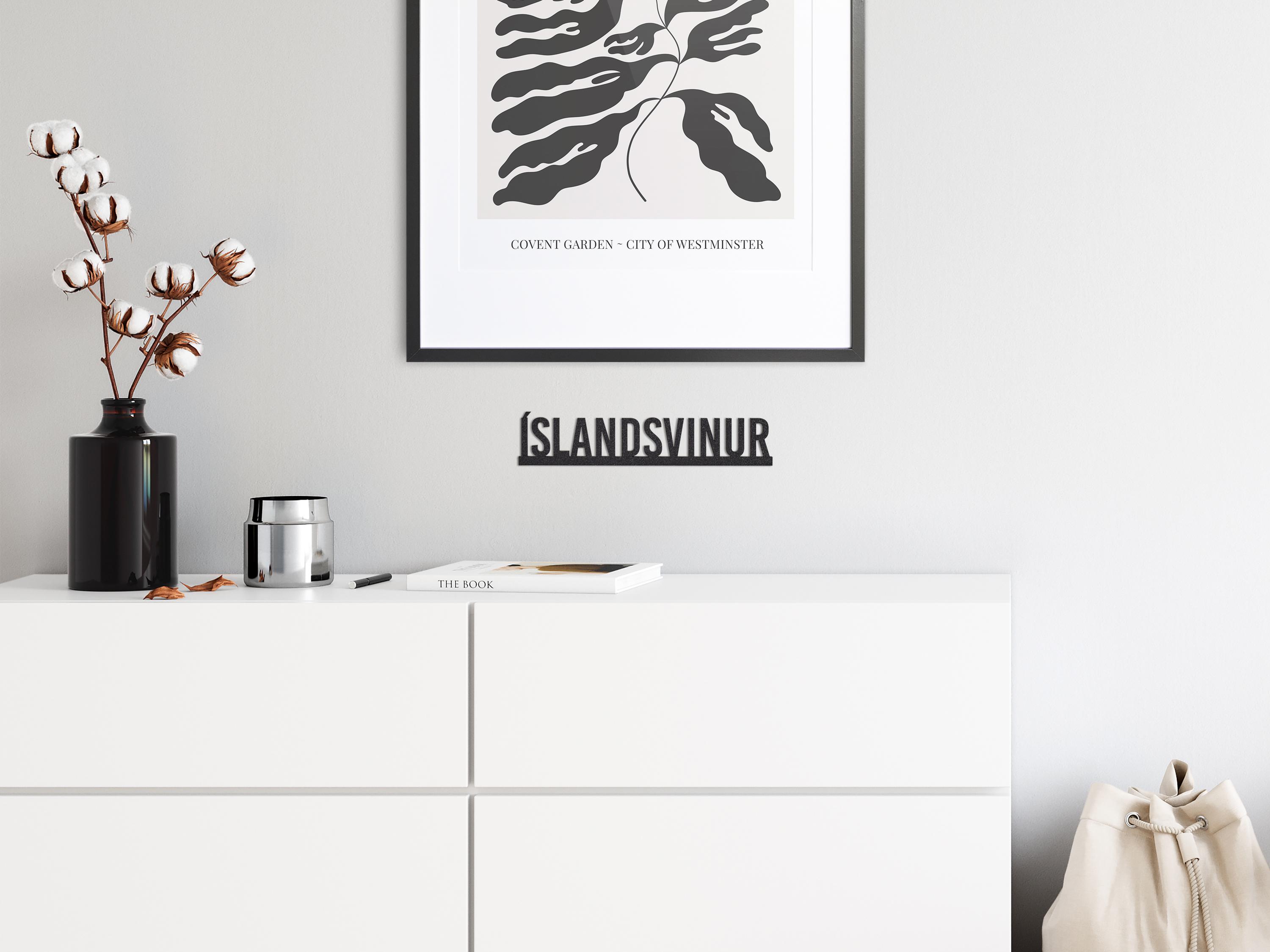 Íslandsvinur Icelandic Saying, Wall Sign & Table Decoration ...