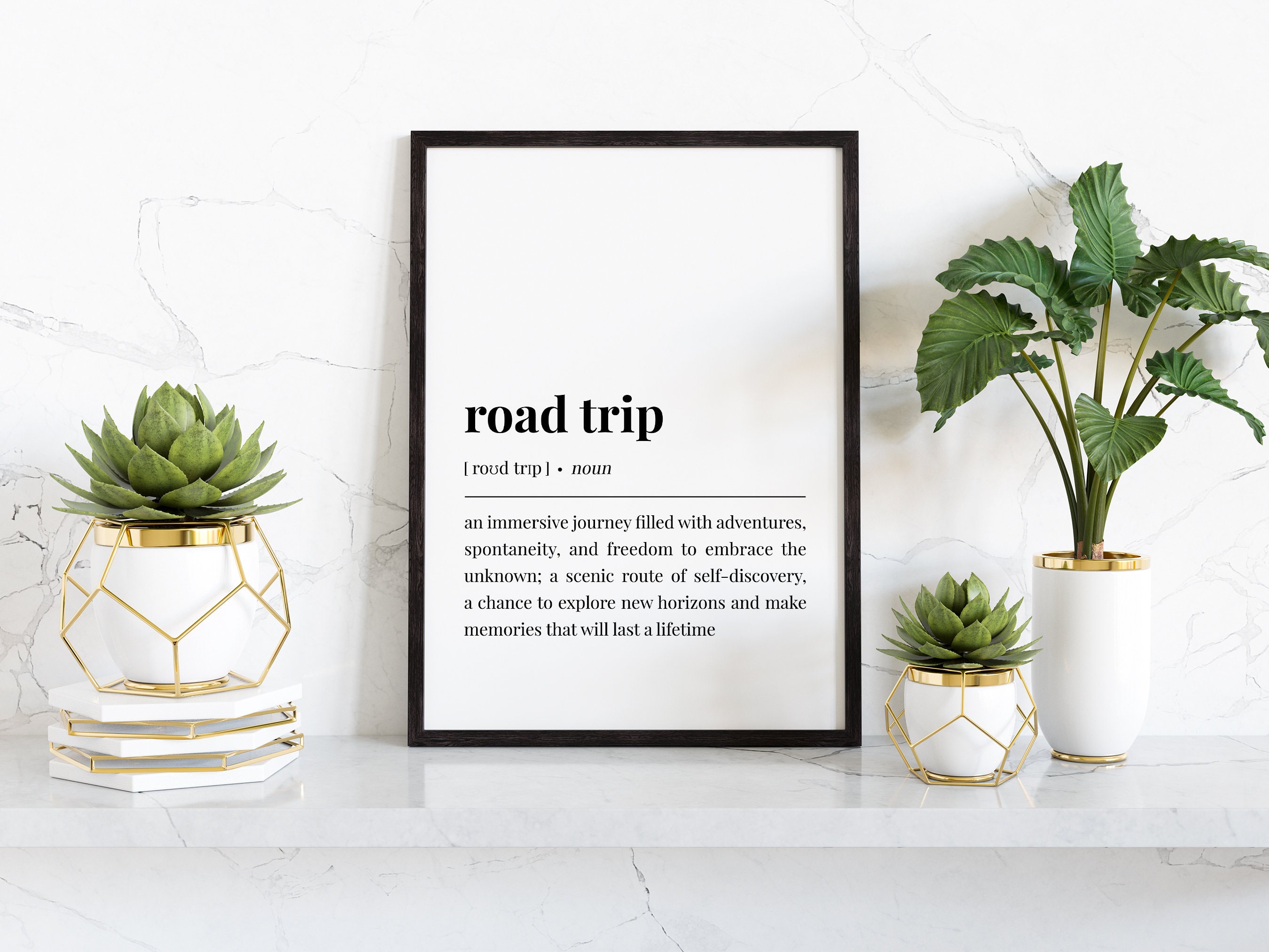 Road Trip Definition Poster, Wanderlust Adventure Road Trip Print ...