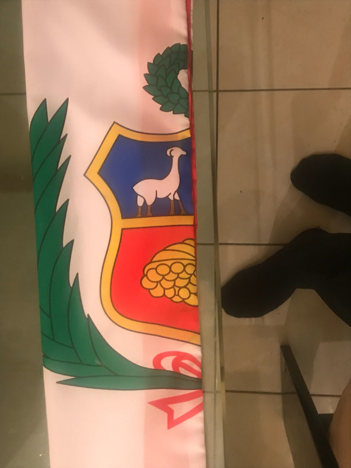 Peru Flag Print Sash. - Etsy