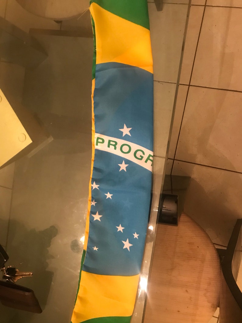 Brazil Flag Print Sash - Etsy