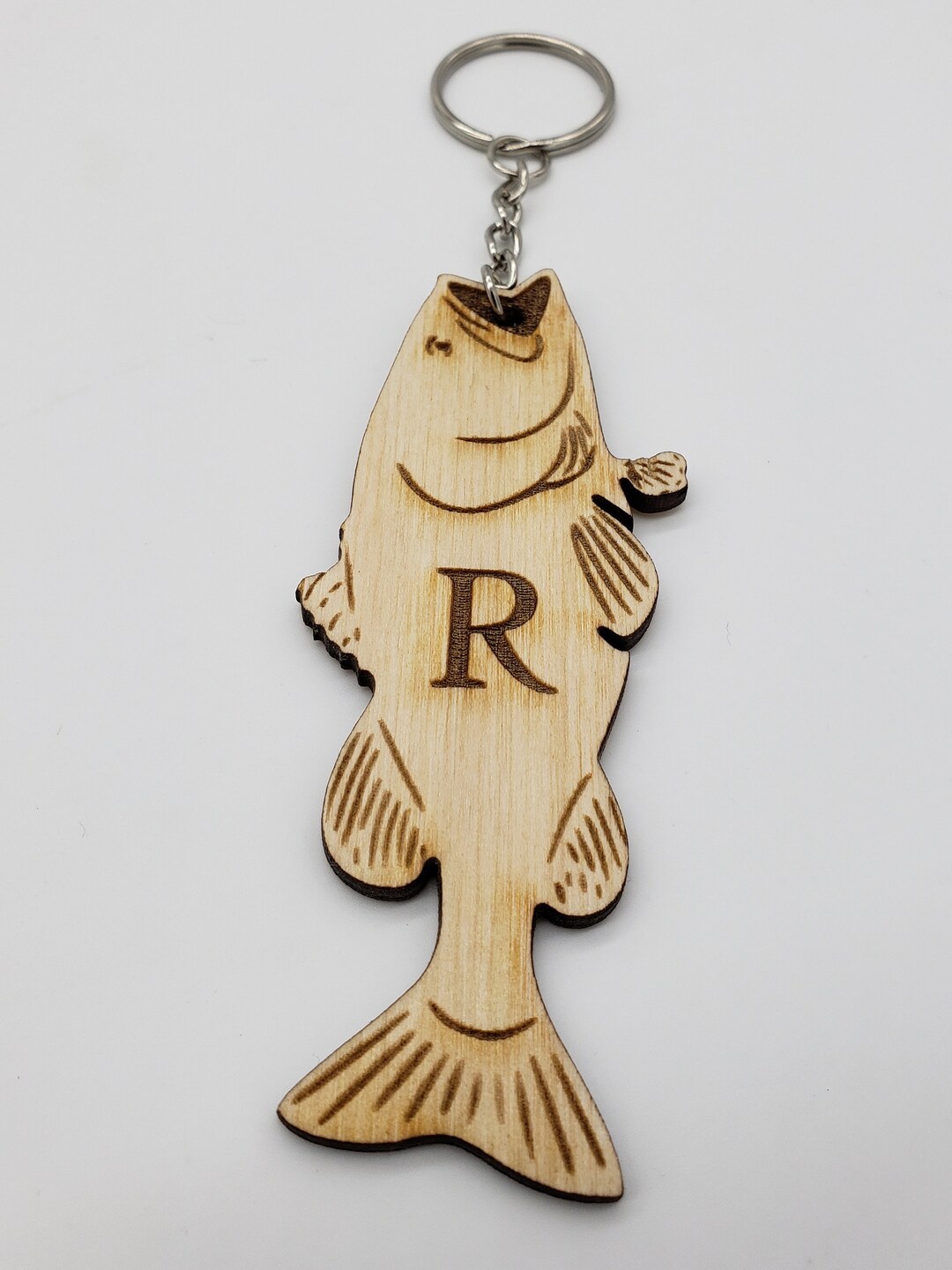 Bass Fish Personalized Keychain - Etsy