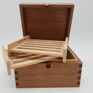 Humidor, Hardwood Cigar Box Stash Box Urn Hand Crafted Museum Quality ...