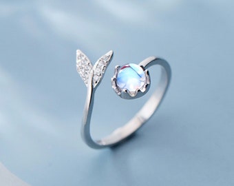 Silver Mermaid Ring - Etsy