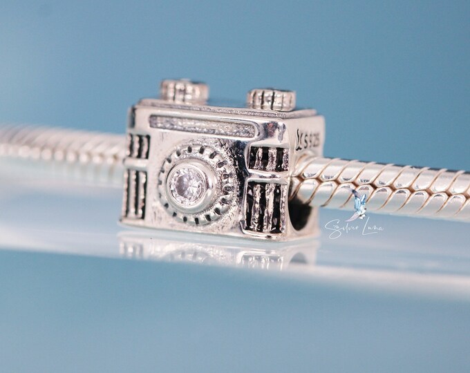 Sterling Silver Camera Charm Cameras for Photographer 3D Solid - Etsy