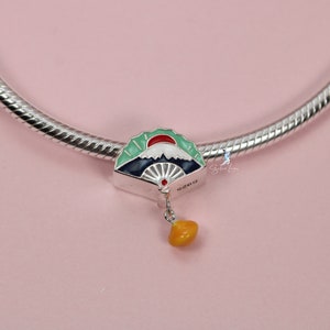 925 Sterling Silver Japanese Motif Charm for Bracelet Cute - Etsy