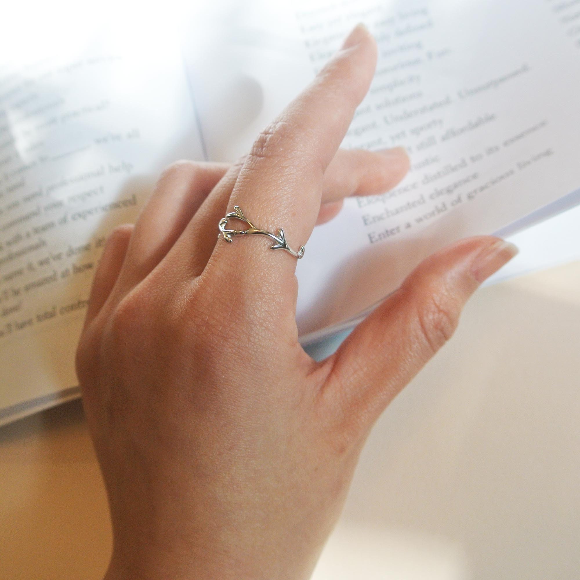 925 Sterling Silver Tree Branches Adjustable Ring for Women - Etsy