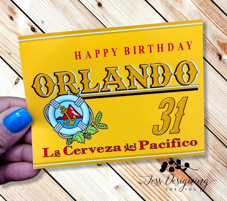 Custom Pacifico Beer Label for All Occasions Cerveza - Etsy
