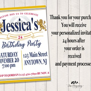 Modelo Beer Invitation for All Occasions FREE SHIPPING | Etsy