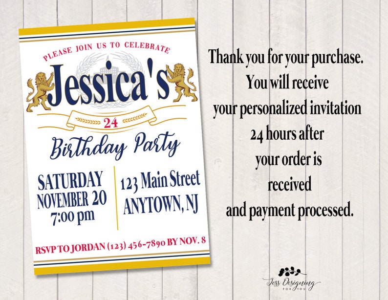 Modelo Beer Invitation for All Occasions FREE SHIPPING | Etsy