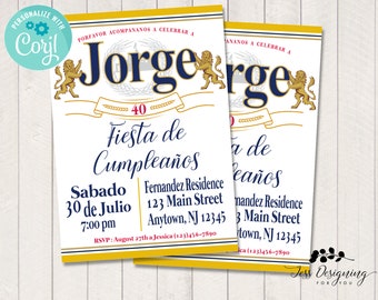 Modelo Beer Birthday Invite Invitation Personalized - Etsy