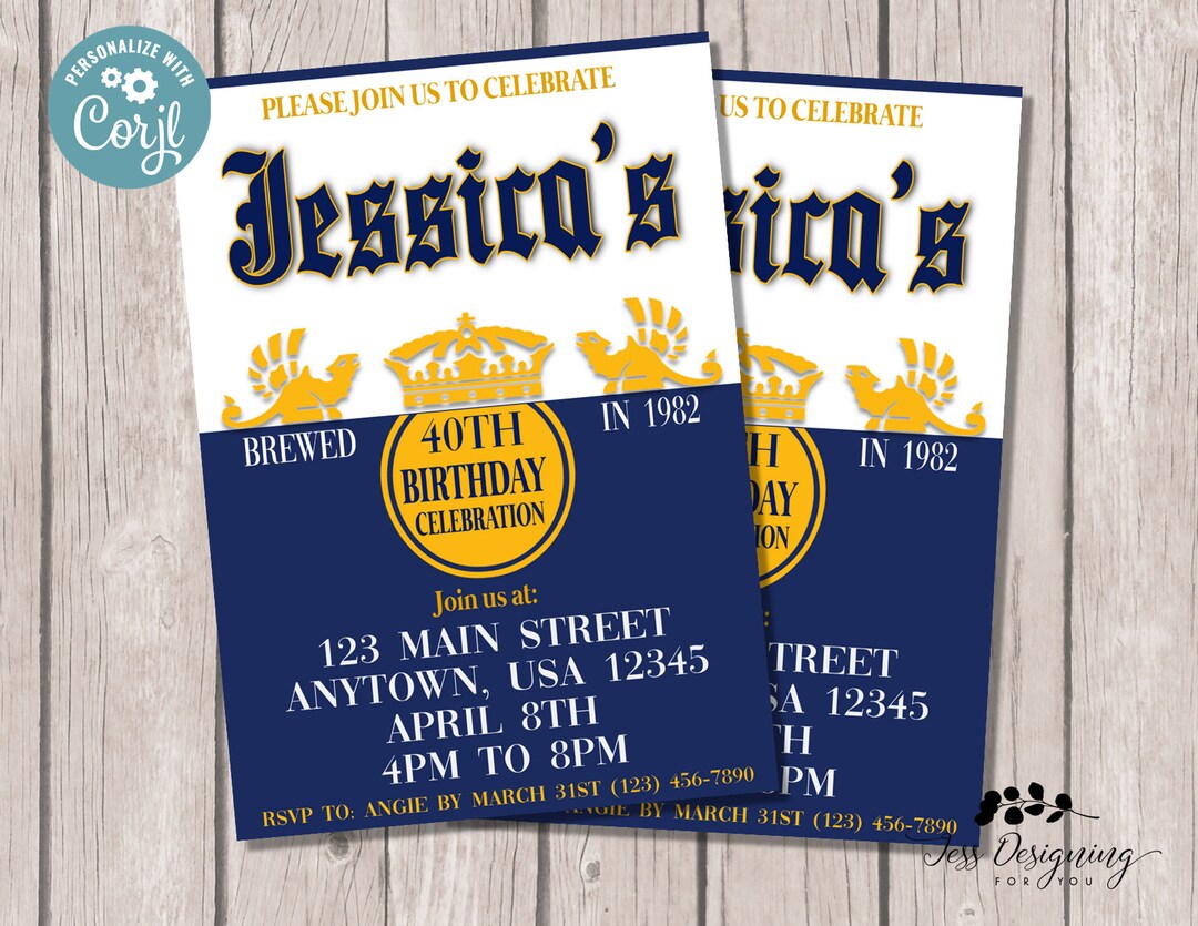 Custom Corona Beer Invitation- for All Occasions -digital Invitation ...