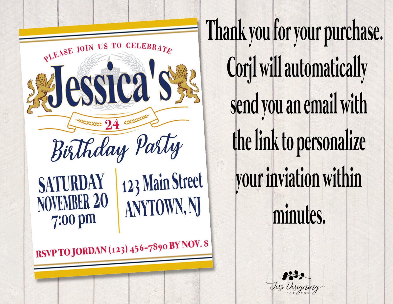 Modelo Beer Invitation for All Occasions FREE SHIPPING - Etsy