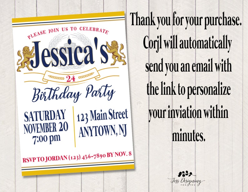 Modelo Beer Invitation for All Occasions FREE SHIPPING - Etsy