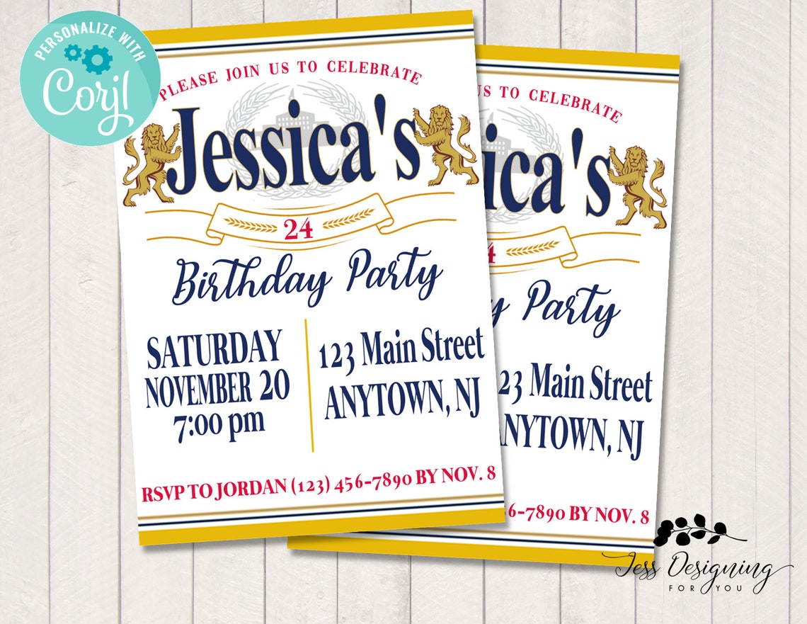 Modelo Beer Invitation for All Occasions FREE SHIPPING - Etsy